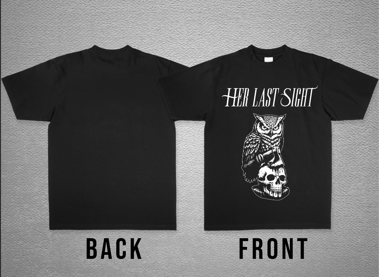 Owl T-Shirt (Black) – Her Last Sight